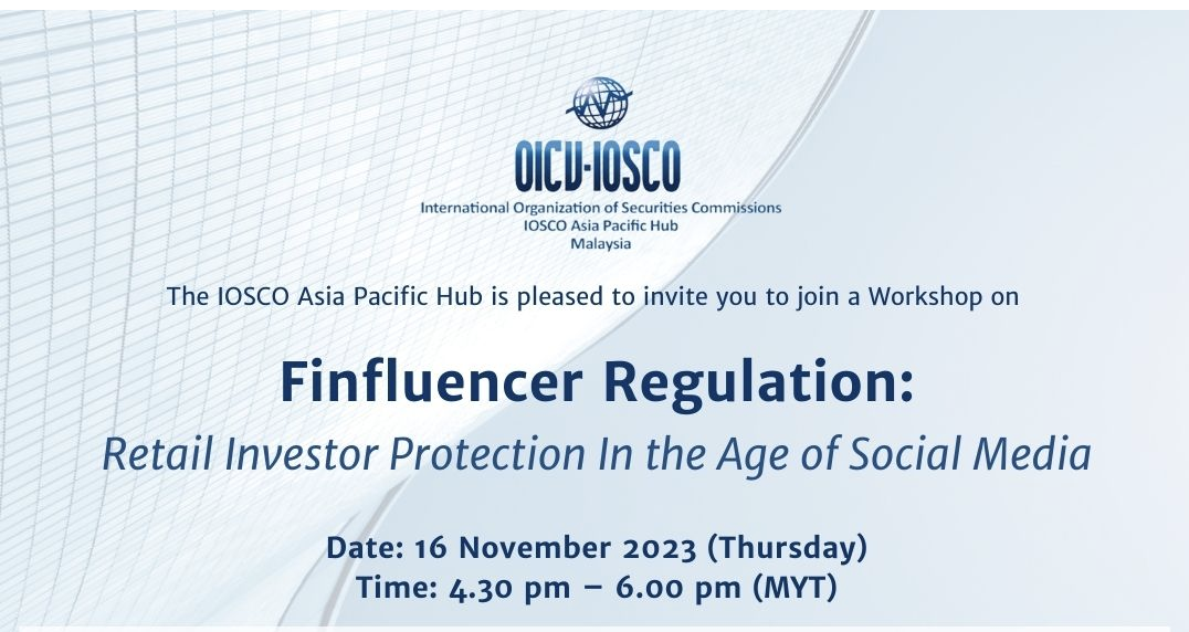 Webinar - IOSCO Asia Pacific Hub