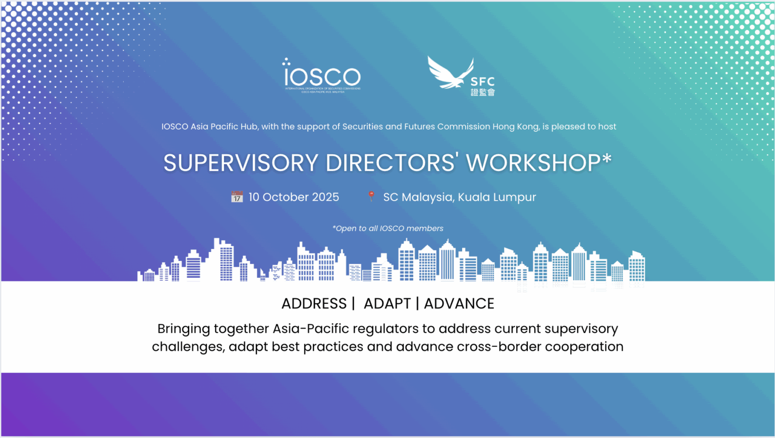 Webinar - IOSCO Asia Pacific Hub